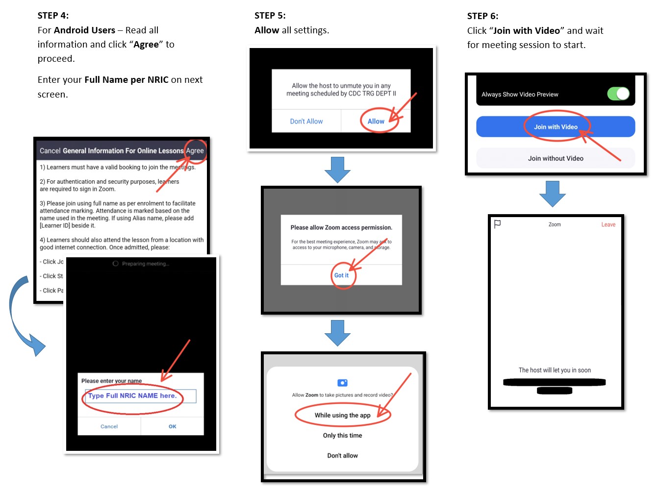 Induction Programme via Zoom Access