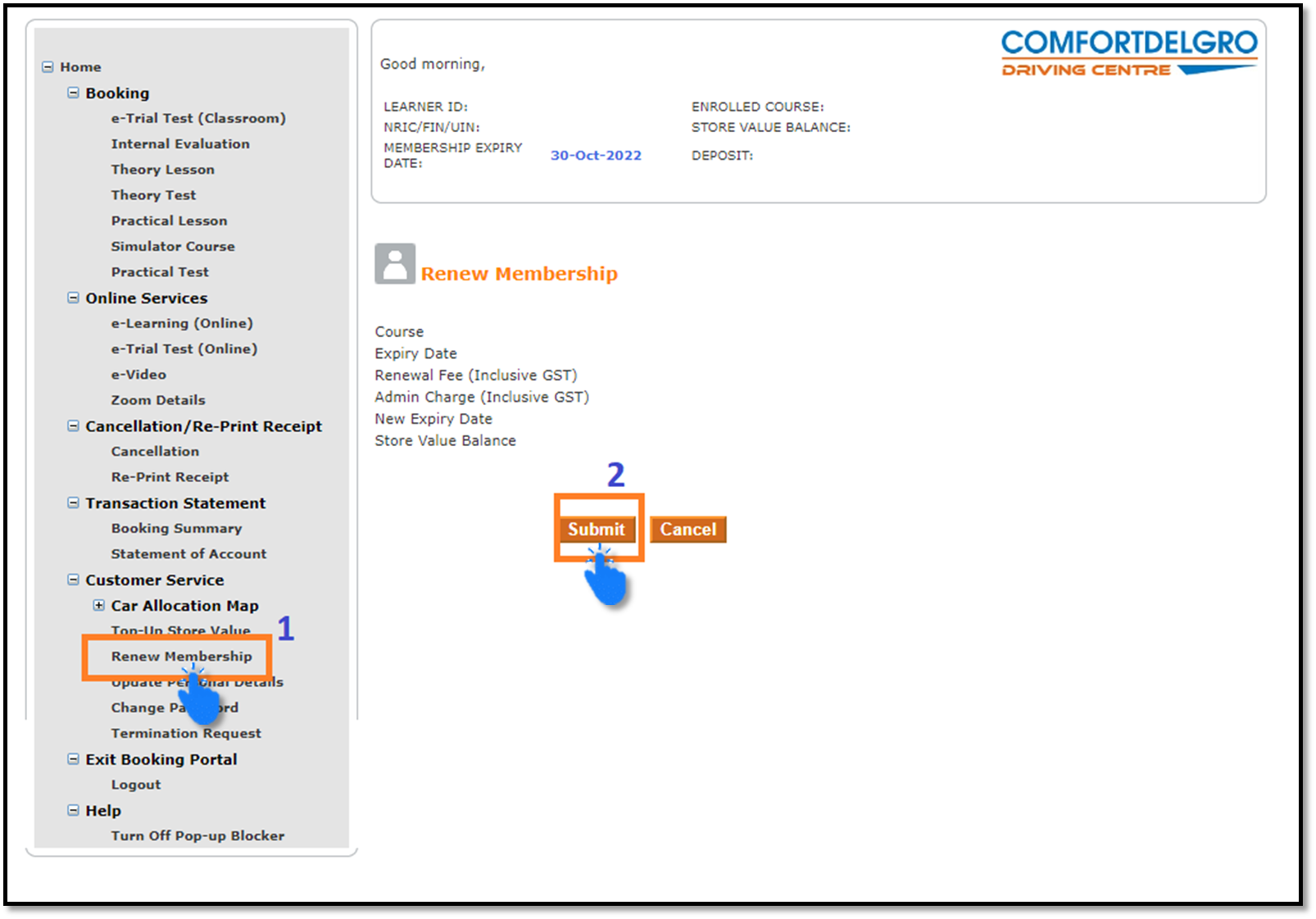 Membership Validity & Renewal - Motorcar Courses
